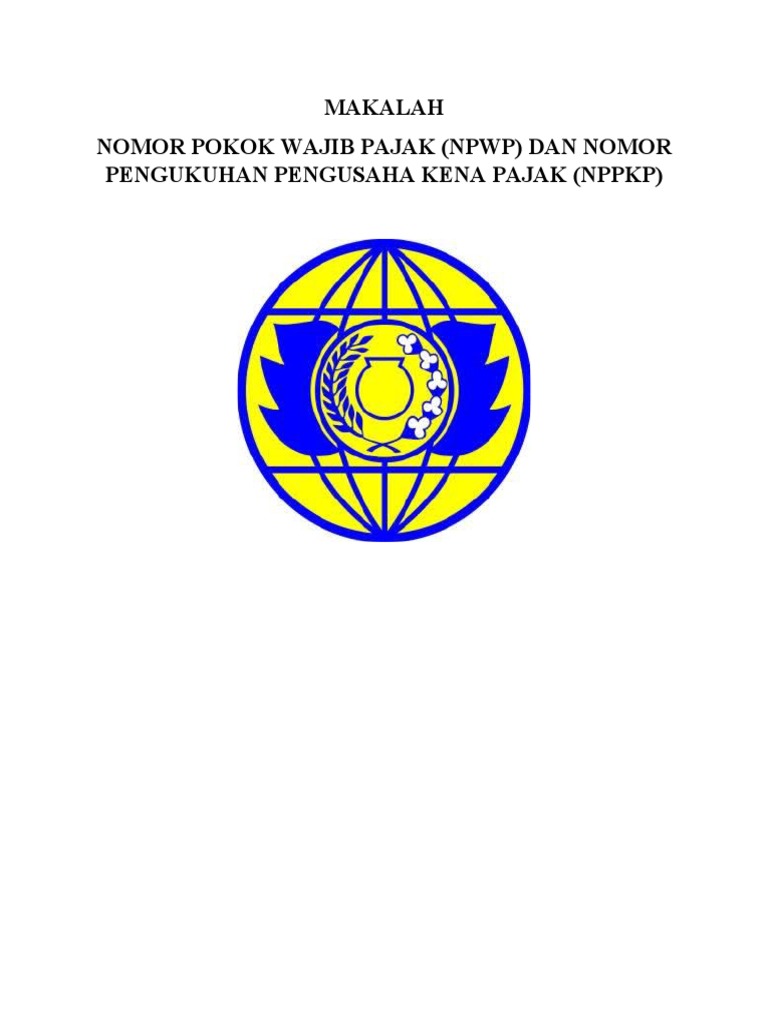 Panduan NPWP dan NPPKP | PDF