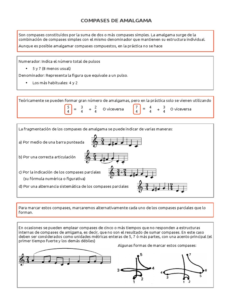 Tipos de Compases | PDF | Teoría musical | Formas musicales