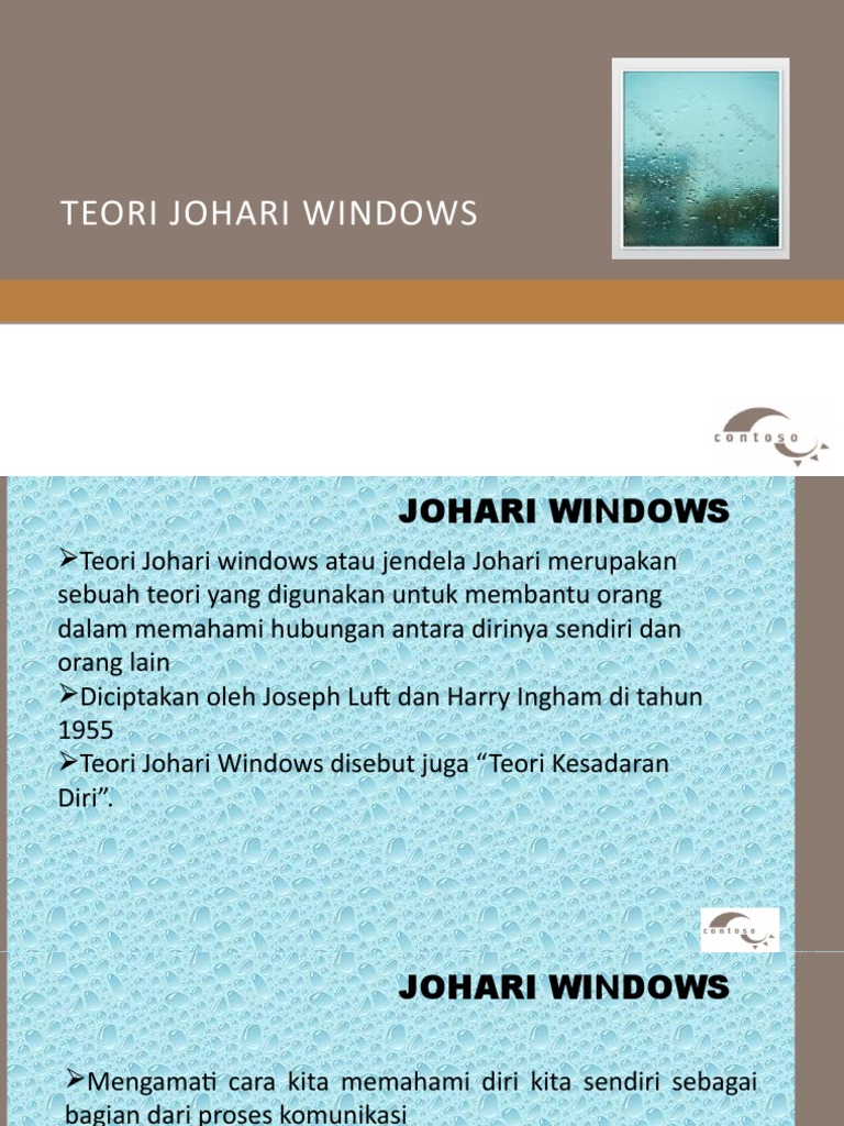 Teori Johari Windows | PDF