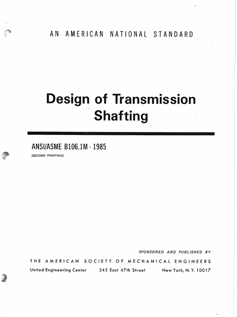 Ansi Asme B106-1 1985 | PDF