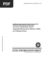 Accuracy Class Table Comparison JIS DIN AGMA BSS | PDF