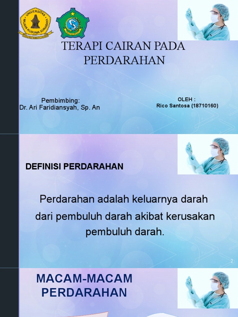 Terapi Dehidrasi Perdarahan | PDF
