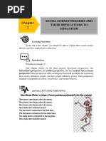 Chapter 3 Social Science Theories and Their Implications To Education ...