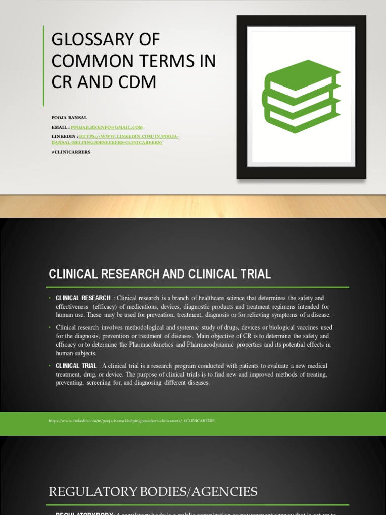 Important Definitions - CR and CDM | PDF | Clinical Trial ...