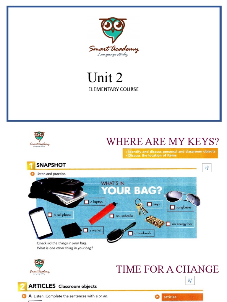 Interchange Intro - Unit 2 | PDF