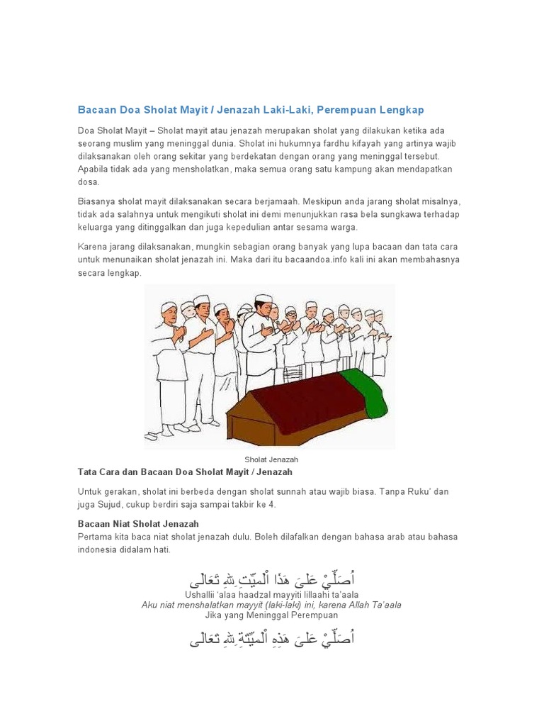 Bacaan Doa Sholat Mayit | PDF