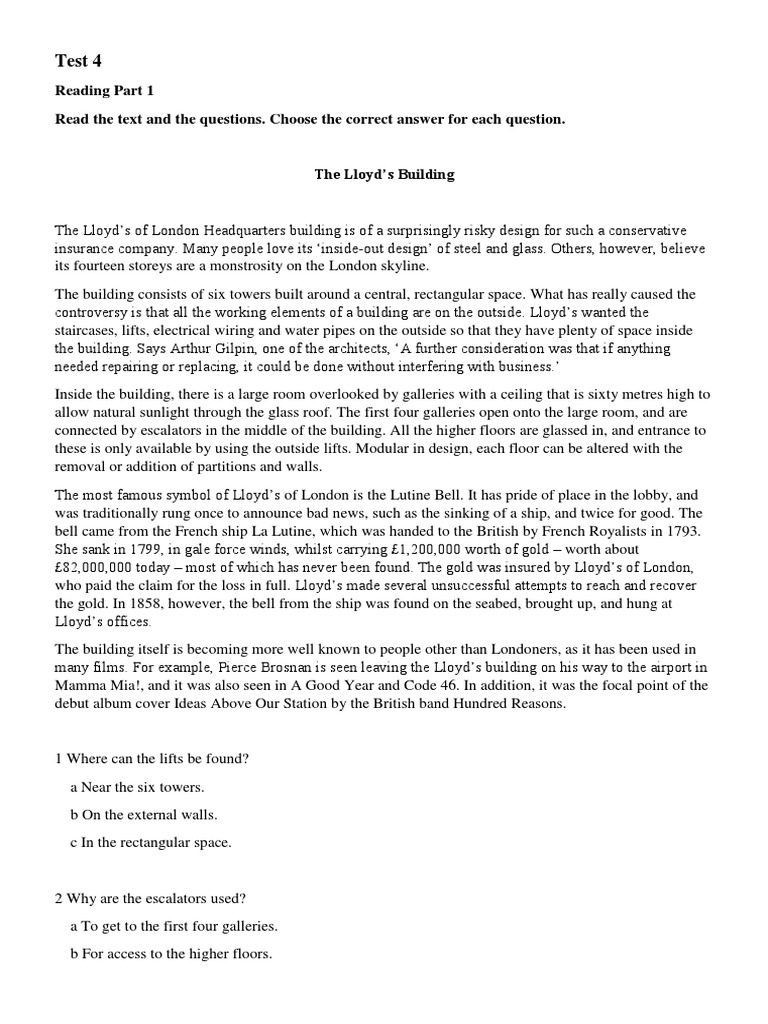 LanguageCert B2 Test 4 Express Publishing | PDF | Nature