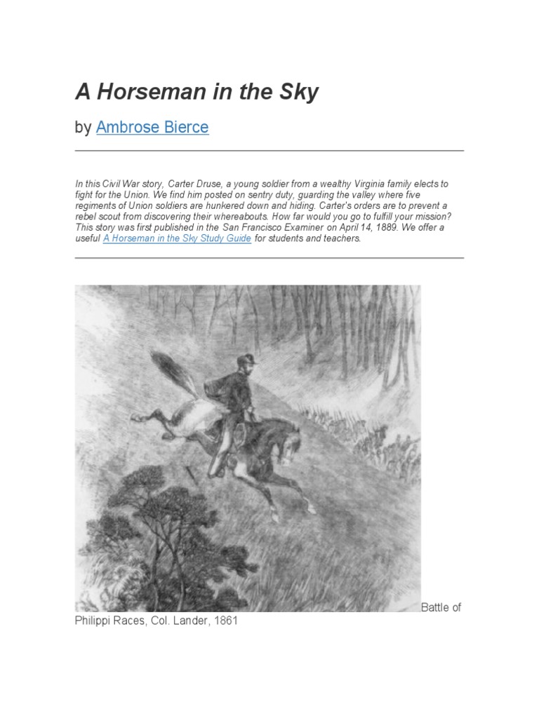 A Horseman in The Sky | PDF | Armed Conflict | Unrest
