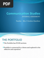Communication Studies IA Outline Guide | PDF | Linguistics | Communication