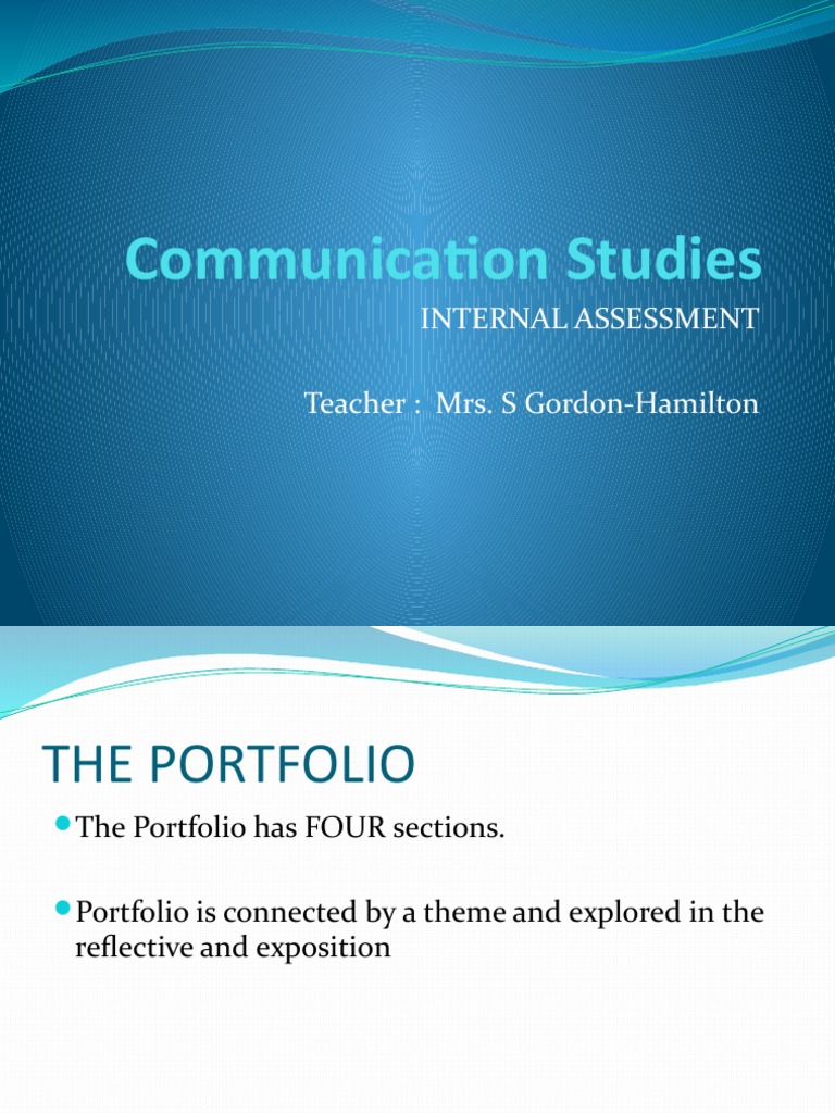 Communication Studie SBA | PDF | Human Trafficking | Educational Assessment