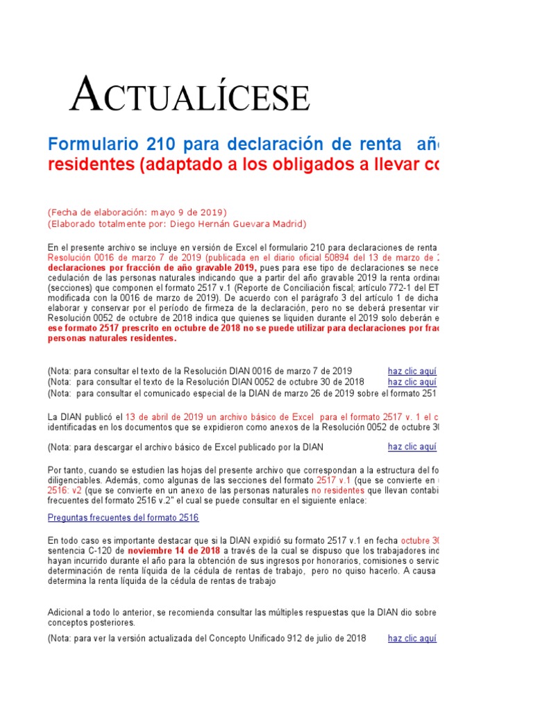 Formulario 110 DIAN 2024 PDF | PDF | Impuestos | Impuesto sobre la renta