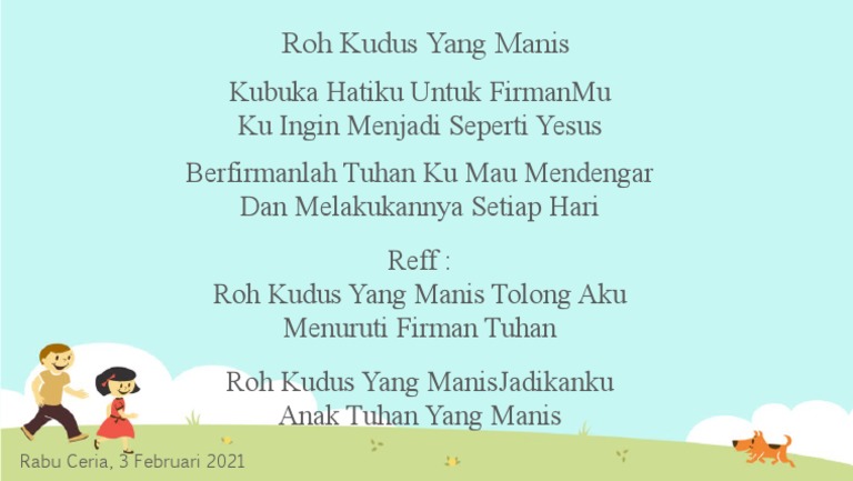 Roh Kudus Yang Manis | PDF