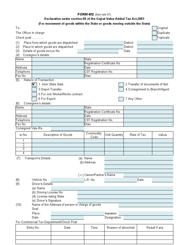 18 Form 402 | PDF | Transport | Government