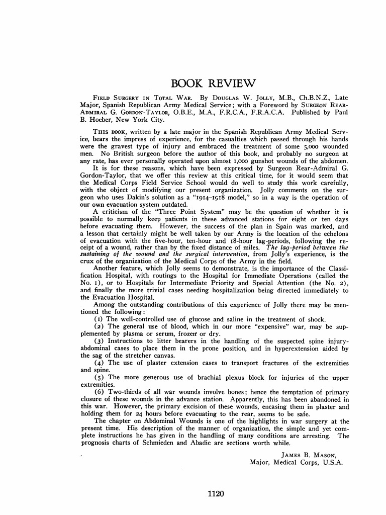 Field Surgery in Total War | PDF | Blood Plasma | Surgery