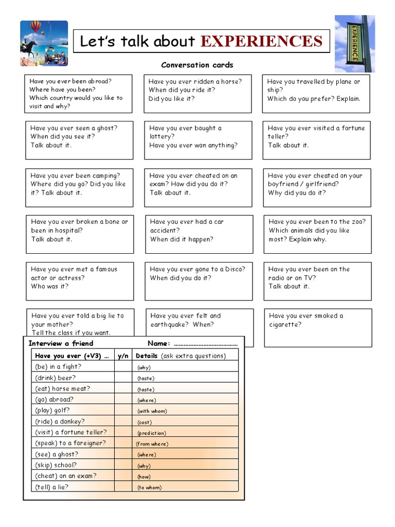 Have You Ever Questions | PDF | Language Arts & Discipline