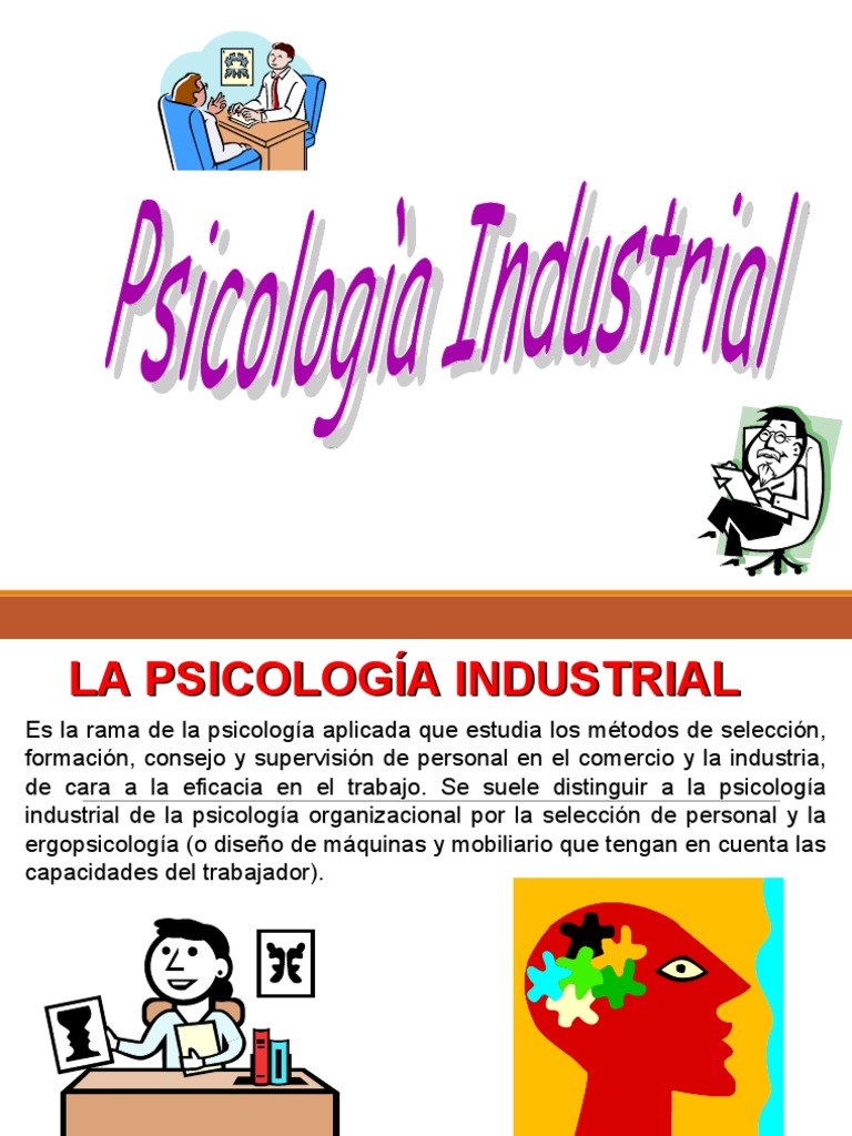 Psicologia Industrial | PDF | Psicología industrial y organizacional ...