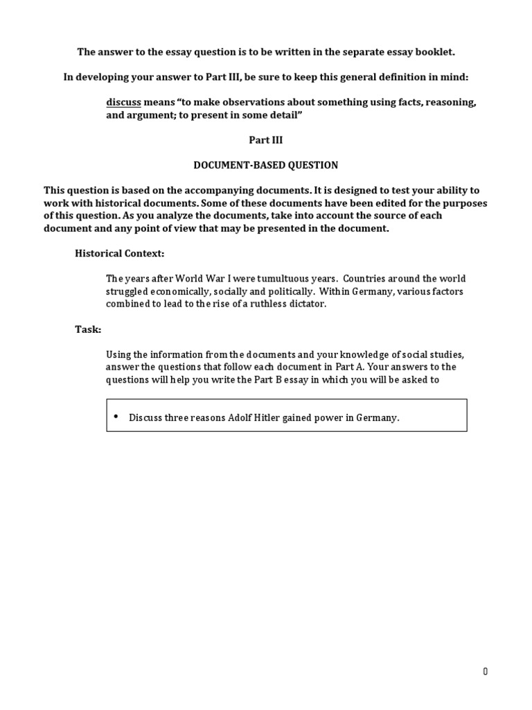 Hitler Rise To Power DBQ | PDF | Treaty Of Versailles | Nazi Germany