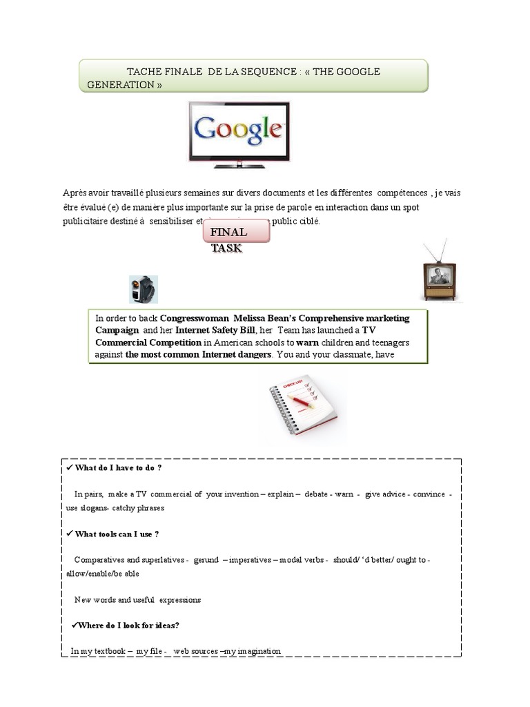 TV Commercial Project for Internet Safety | PDF | Languages | Language ...