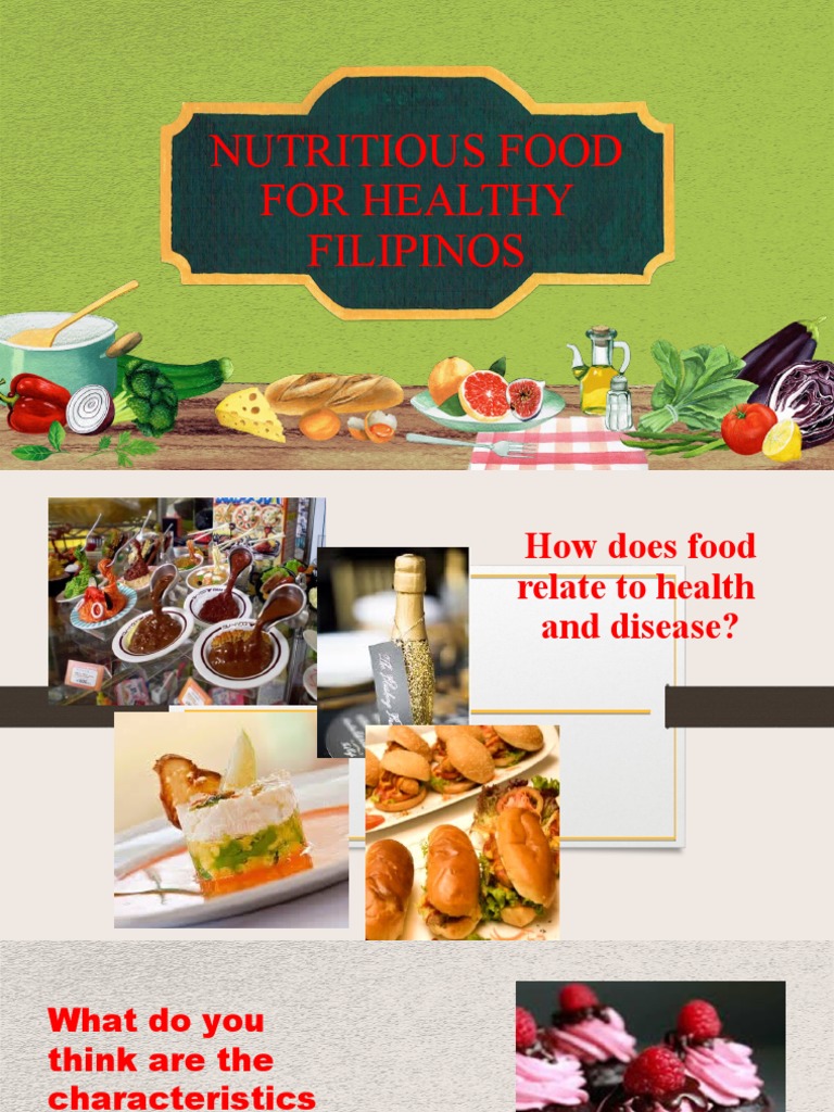 Nutritious Food For Healthy Filipinos | PDF | Diet (Nutrition) | Diet ...