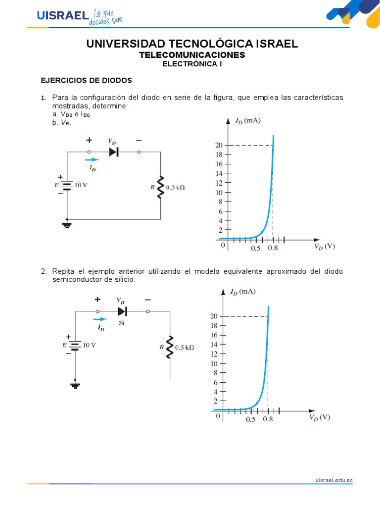 Ejercicios de Diodos S1 21-A | PDF