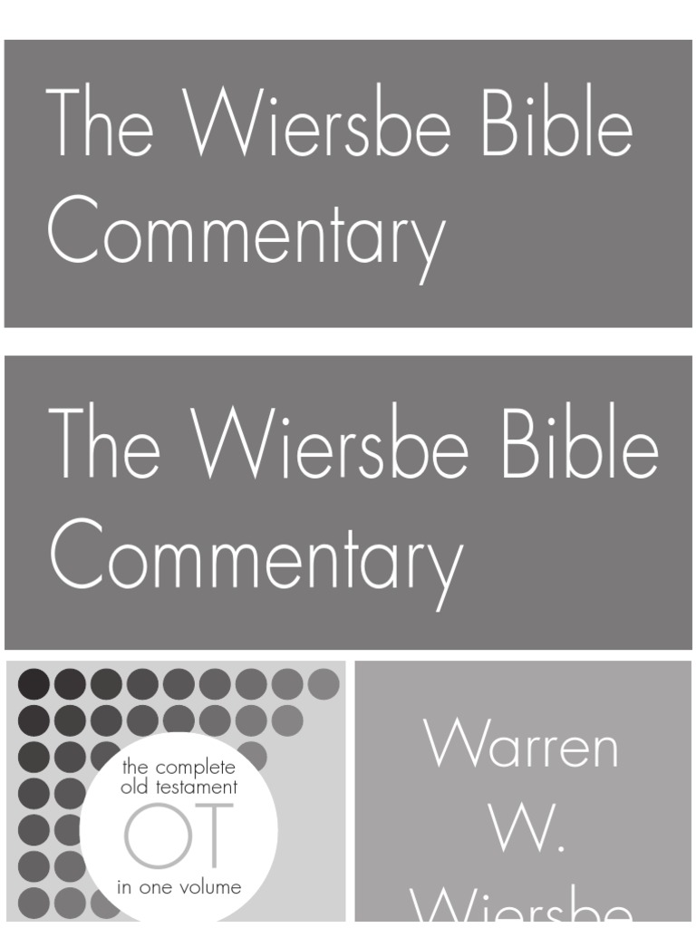 The Wiersbe Bible Commentary | PDF | Books Of Chronicles | Bible