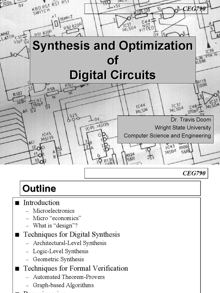 Synthesis and Optimization of Digital Circuits | PDF | Logic Synthesis | Formal Verification