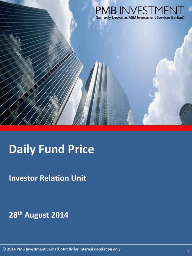 Daily Fund Price: Investor Relation Unit | PDF | Investing | Market ...
