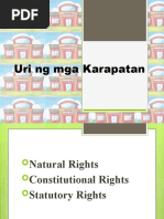 Kahulugan at Mga Uri NG Karapatan | PDF