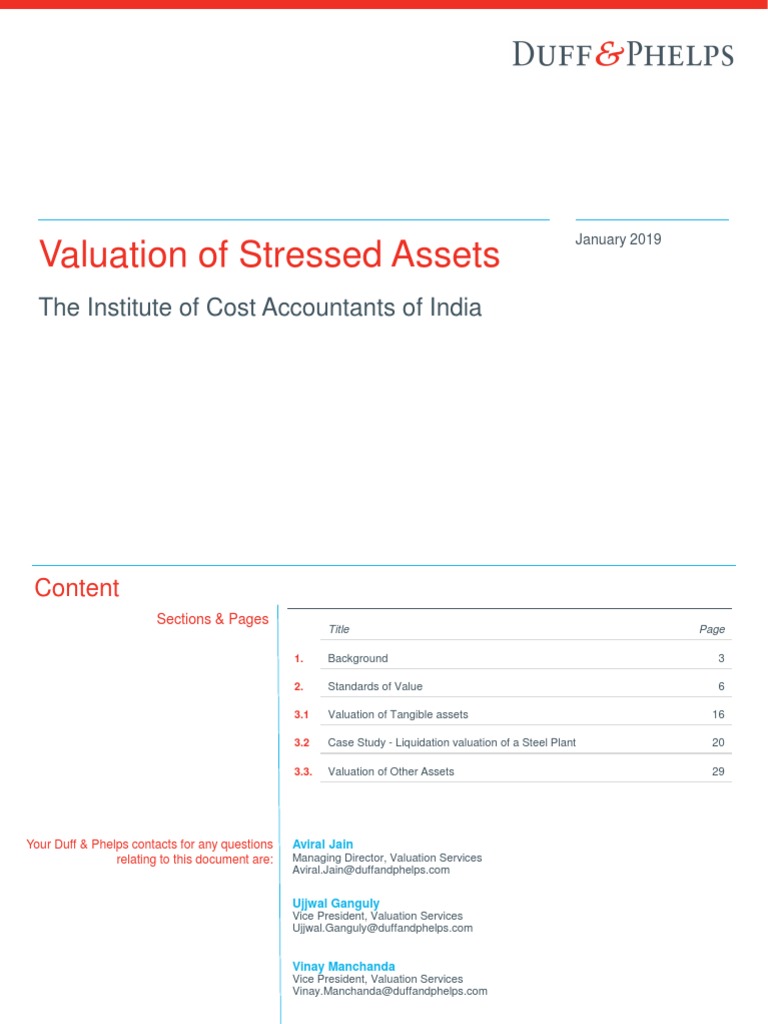 Valuation of Stressed Assets Guide | PDF | Fair Value | Valuation (Finance)