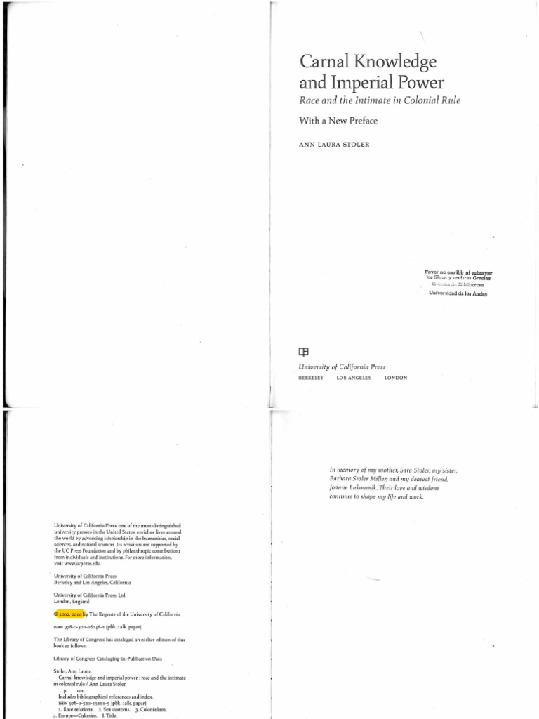 Carnal Knowledge and Imperial Power - 1 | PDF