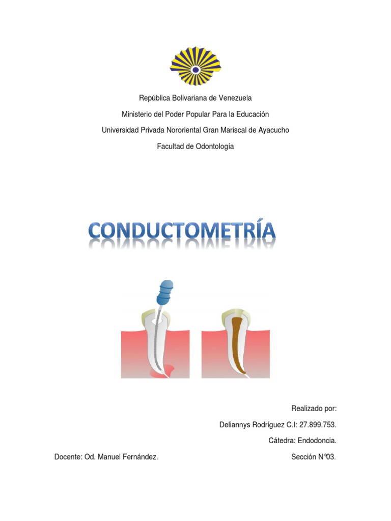 Informe Conductometria Endodoncia | PDF | Naturaleza | Science
