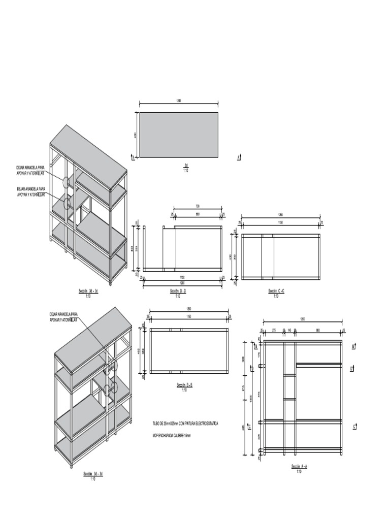 Planos en formato DWG para 3D | PDF