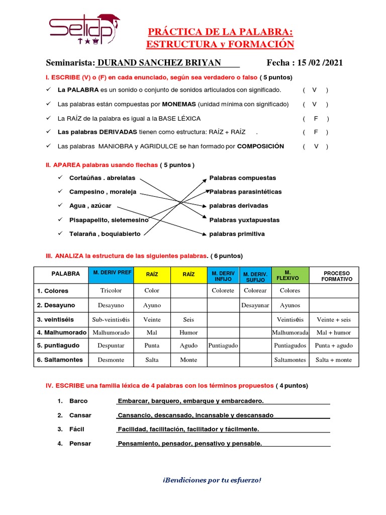 Práctica de La Palabra | PDF