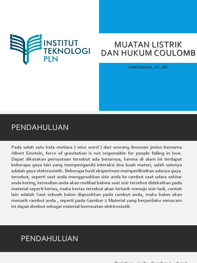 Gaya Interaksi Muatan Listrik | PDF | Sains & Matematika | Dewasa Muda