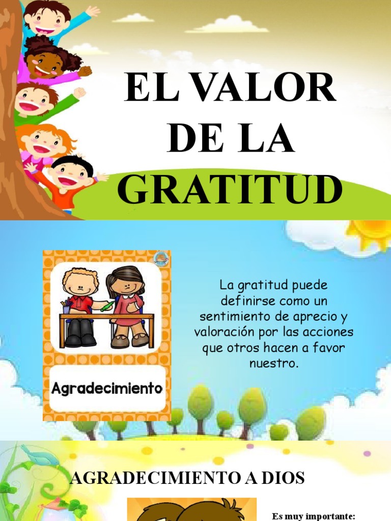 Anexo 7 Diapositivas Valor de La Gratitud | PDF
