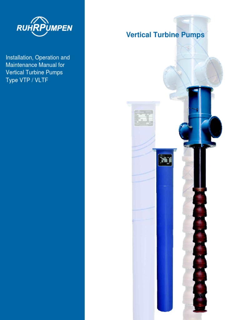 Ruhrpumpen Vertical Turbine Pumps - Operation and Maintenance Manuals ...