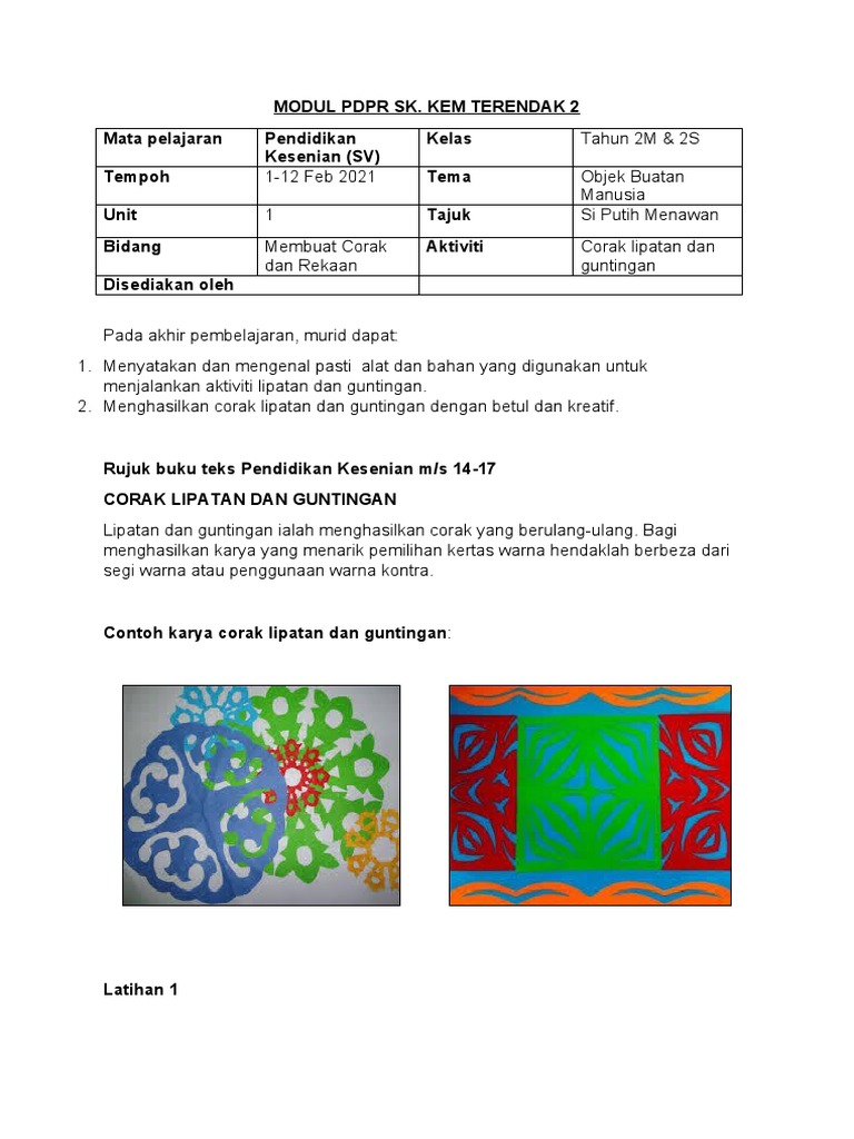 Modul Seni Tahun 5 | PDF