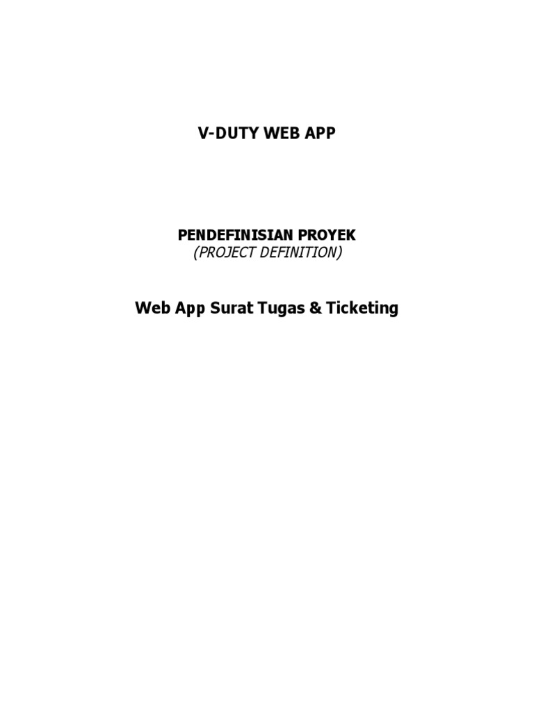 Ars-Init-01 Dok-Project Definition | PDF | Komputer