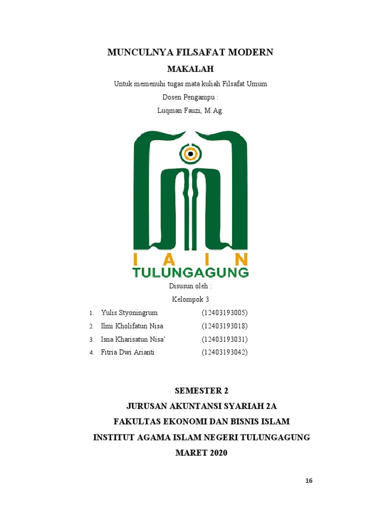 Filsafat Modern | PDF