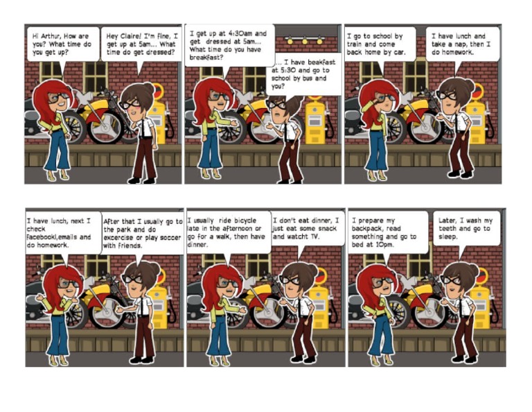 Daily Routine - Comic | PDF