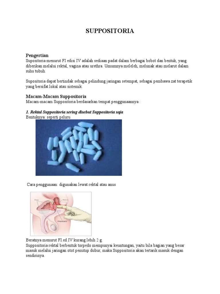 MENGERTIKAN SUPPOSITORIA | PDF