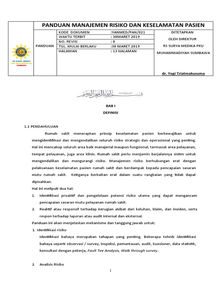 Panduan MRKP RSSM | PDF