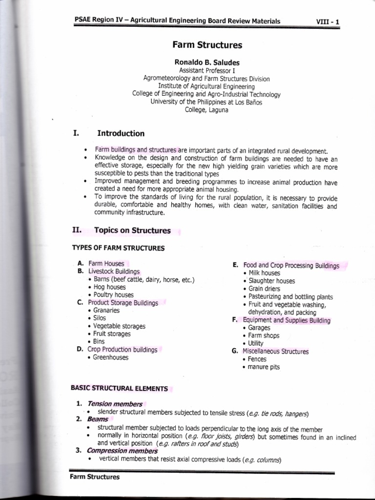 Farm Structures | PDF | Truss | Beam (Structure)