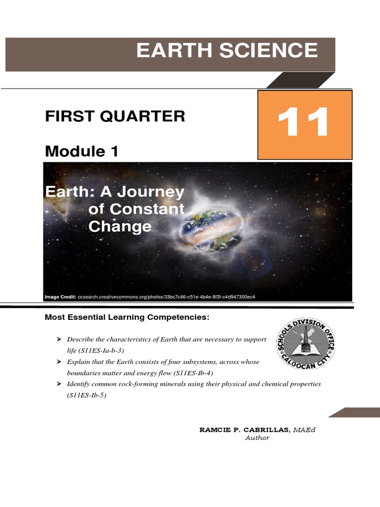 Earth Science: First Quarter | PDF | Minerals | Earth