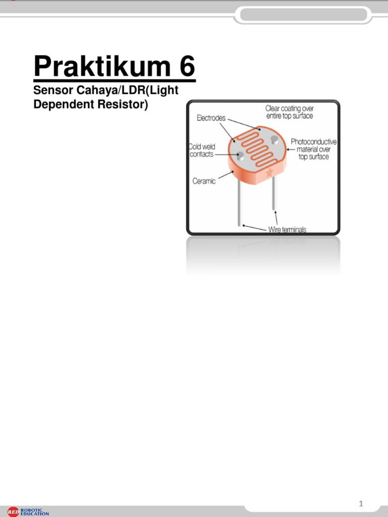 7 Praktikum 6 LDR (Light Dependent Resistor) | PDF