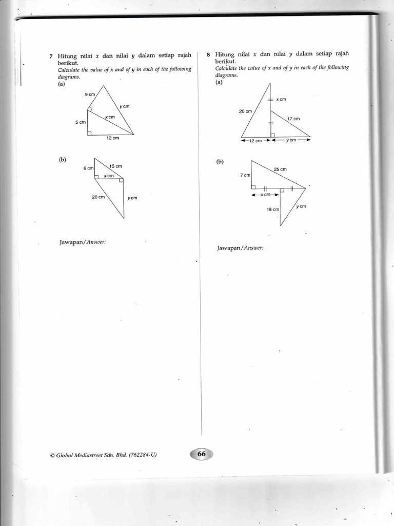 Pythagoras Theorem Quiz | PDF