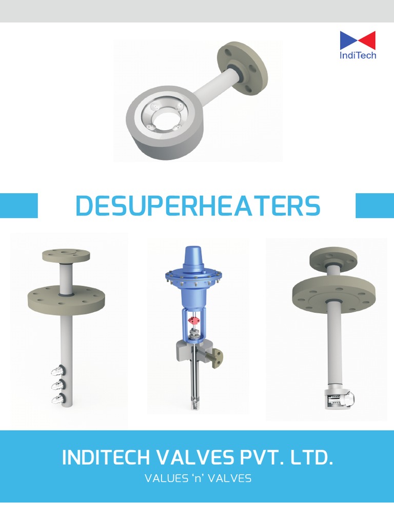 IndiTech Desuperheaters Guide | PDF | Steam | Valve