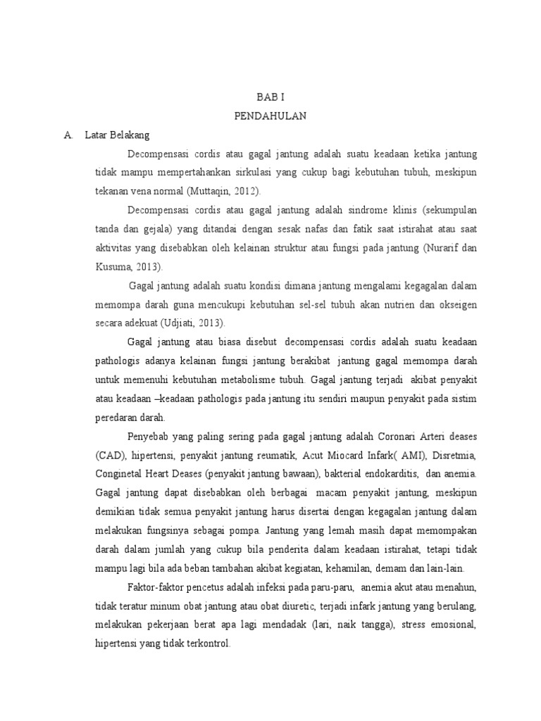 Definisi dan Penyebab Decompensasi Cordis | PDF