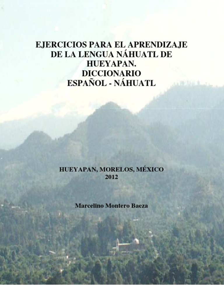Ejercicios - para - El - Aprendizaje - de Lengua - Nahuatl | PDF ...