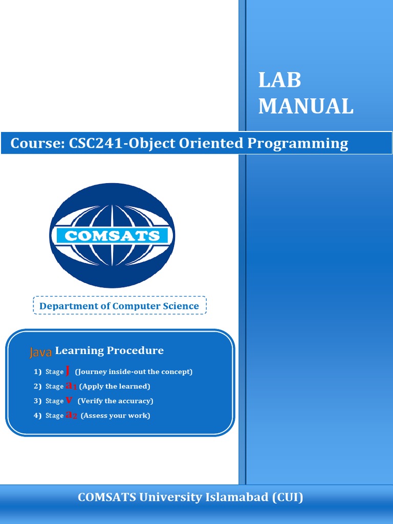 Lab Manual Csc241 Oop v2.0 | PDF | Method (Computer Programming) | Class (Computer Programming)